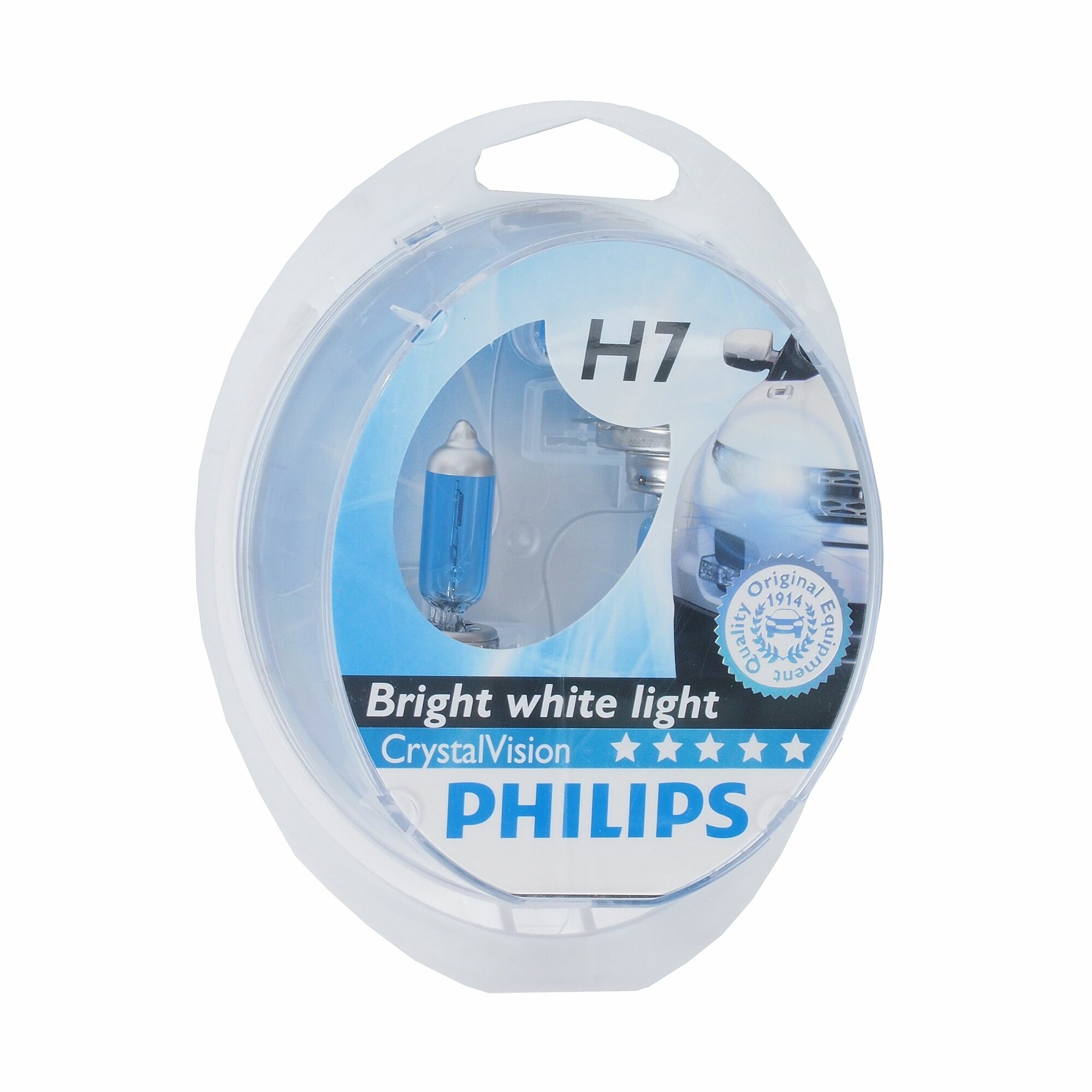 Автолампа H7 55W PX26d CrystalVision 4300K 12V 2шт+2шт