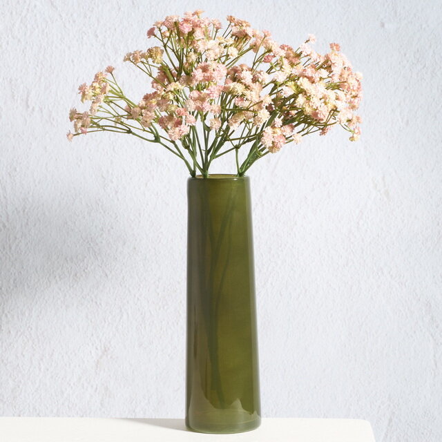 Ваза для цветов Ксандра Сингл 24 см темно-зеленая, Edelman, 1155251