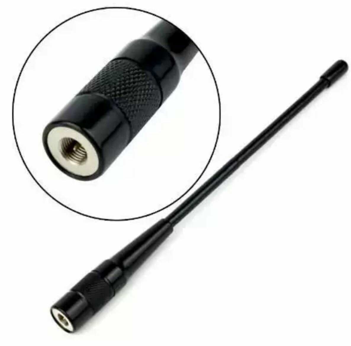 Антенна для рации Protec PHD-701 male, гибкая 20 см / антенна для рации Baofeng/Kenwood