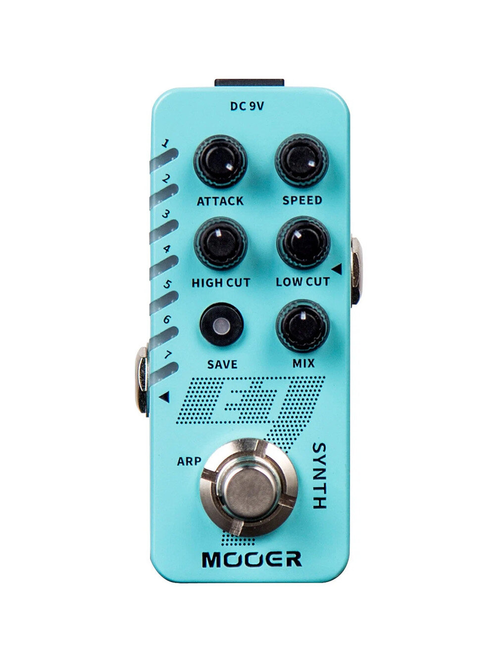 Гитарная эффект-педаль Mooer E7 Synth Электронный синтезатор — 7 совершенно новых типов звуковых тембров