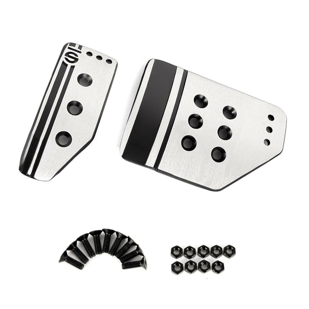 Модифицированная автомобильная нескользящая педаль газа, тормоза и сцепления-серебристая-автоматическая передача