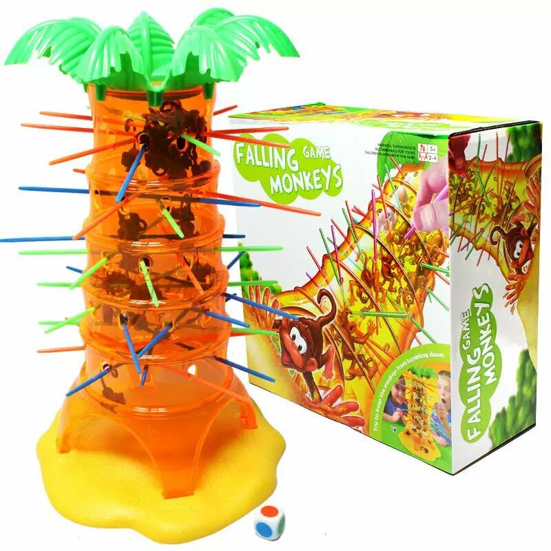 Большая игрушка-обезьяна с прыжками, интерактивная игра на дереве для детей обучающая игрушка