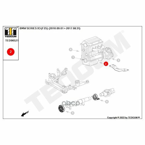 Опора двигателя TEDGUM TED96521