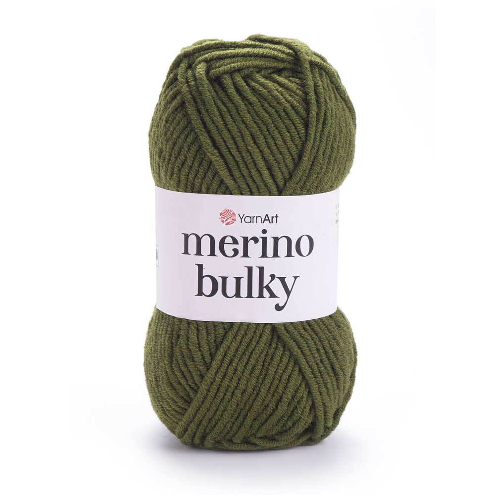 Пряжа для вязания YarnArt Merino bulky 530 болотный 100 гр/100 м 25% шерсть, 75% акрил