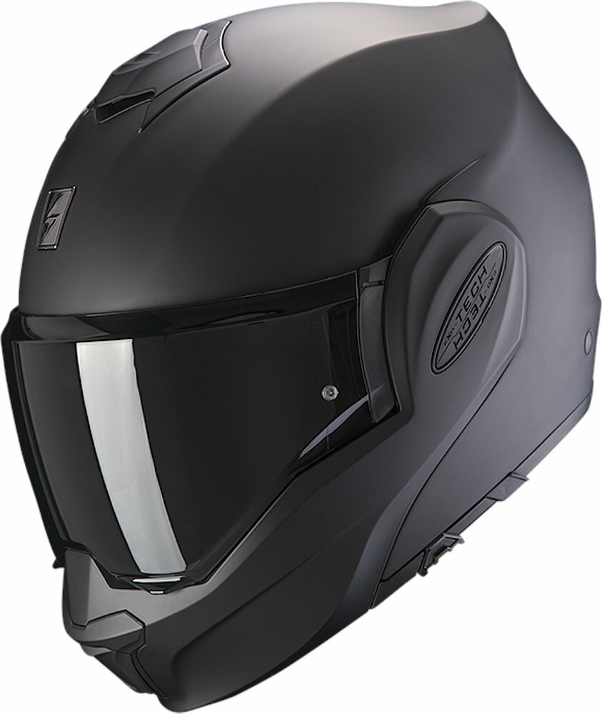 Мотошлем модуляр Scorpion EXO Exo-Tech Evo Solid / Матовый / Черный (M / Черный)