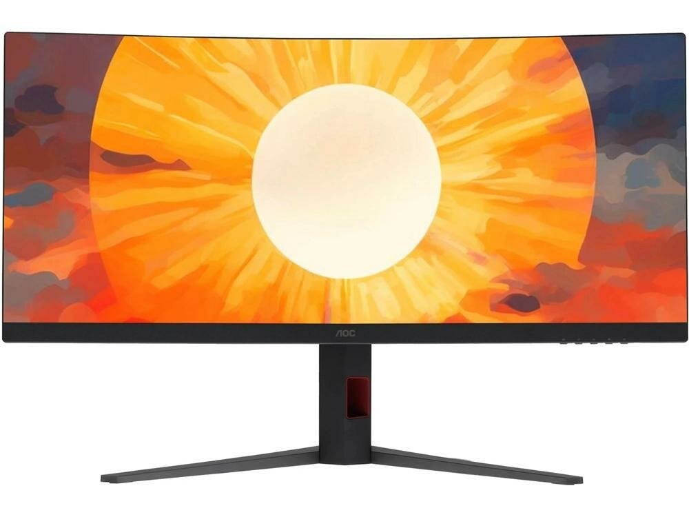 Монитор AOC Gaming CU34G4, 3440x1440, VA, 180Гц, 2хHDMI, 1хDP, изогнутый, черный