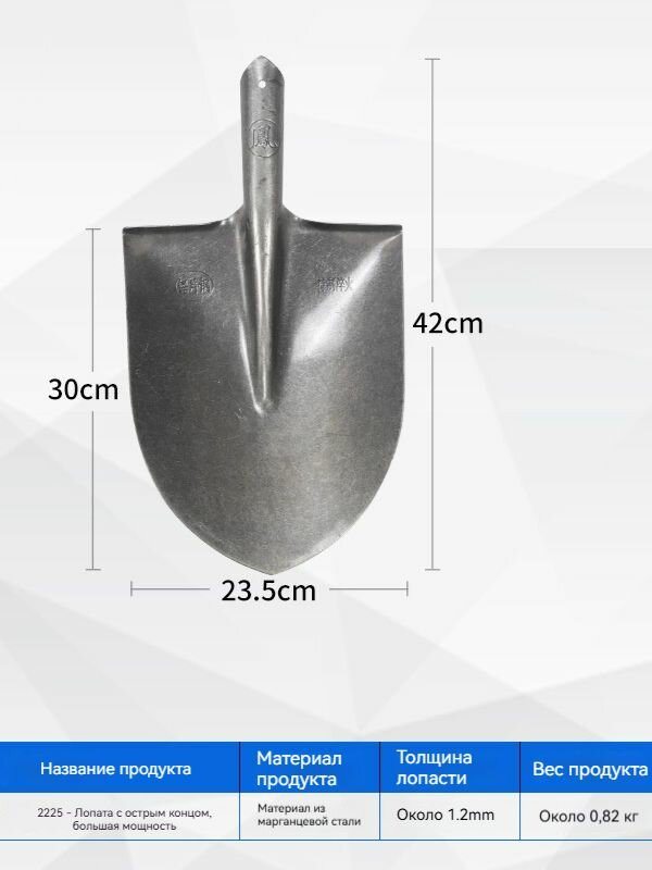 Лопата штыковая 23.5 см