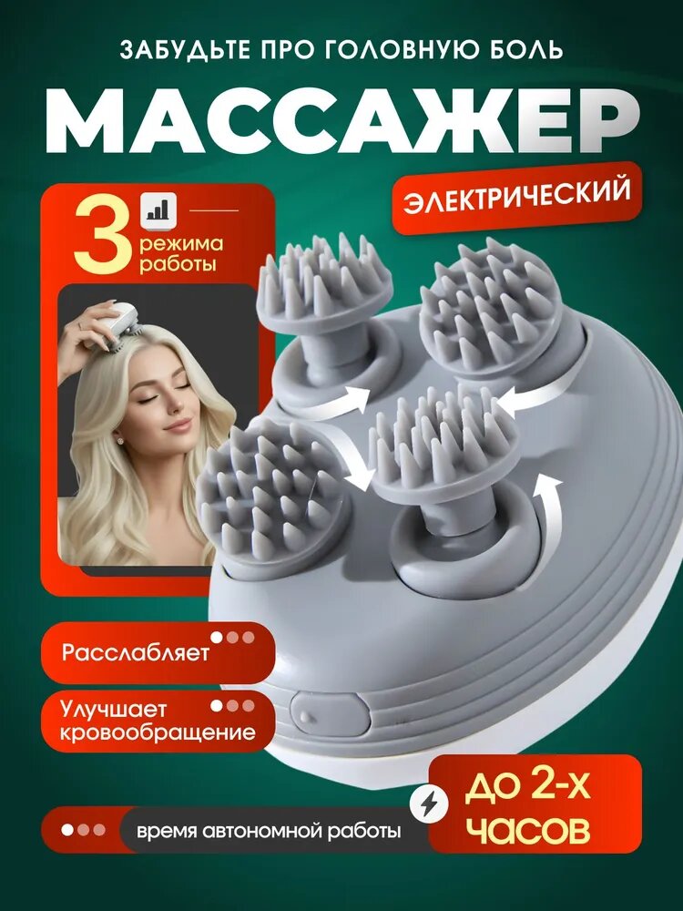 Массажер для головы, лица, электрический