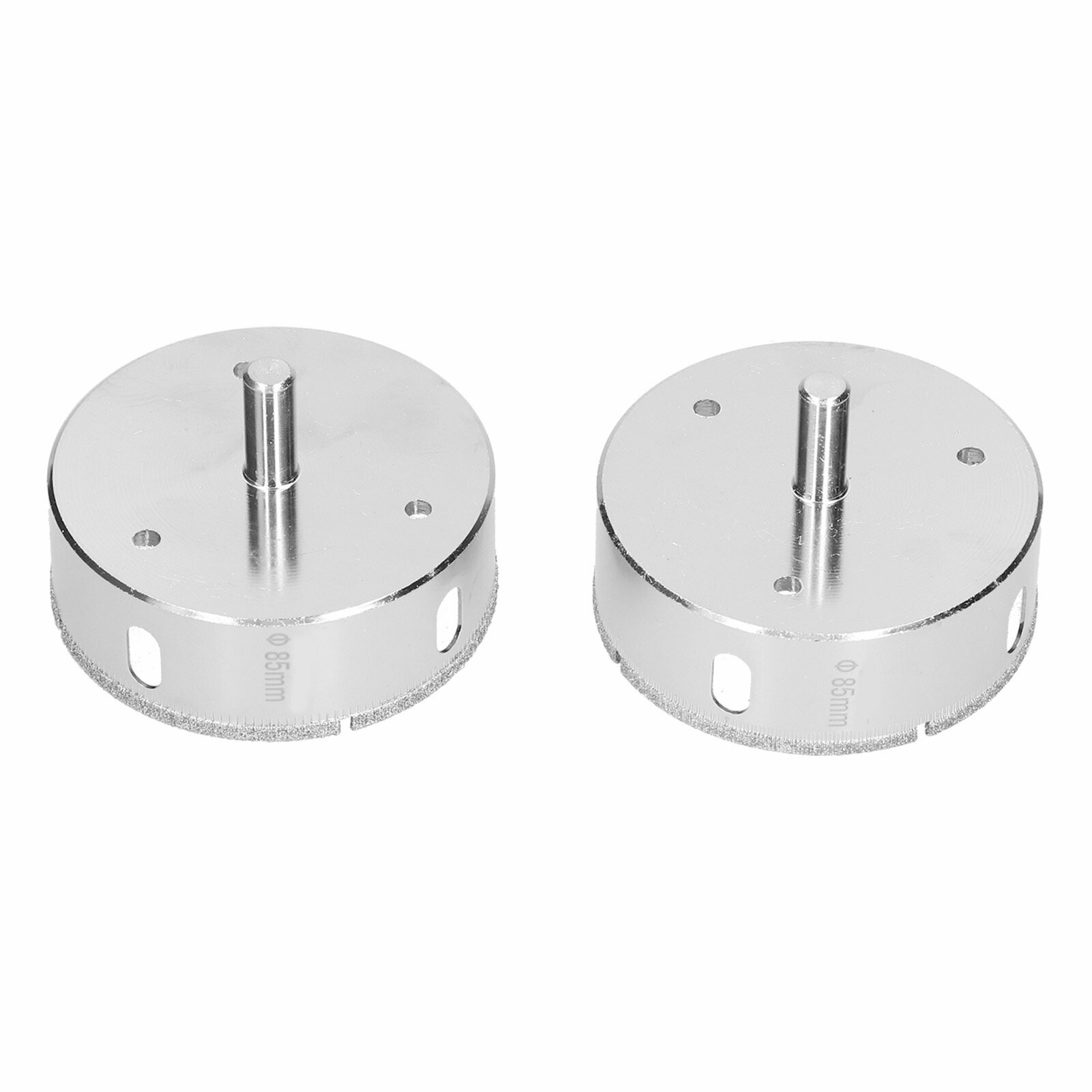 2 алмазных сверла для отверстий в стекле и керамике до 85 мм