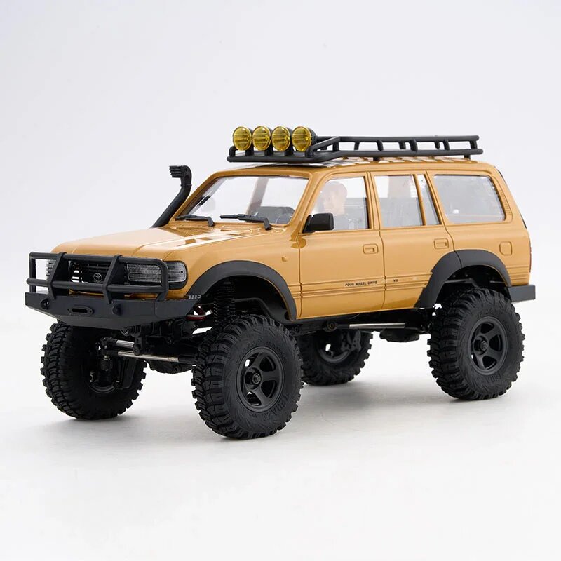 Радиоуправляемый внедорожник FMS 1/18 LC80, Желтый, RTR