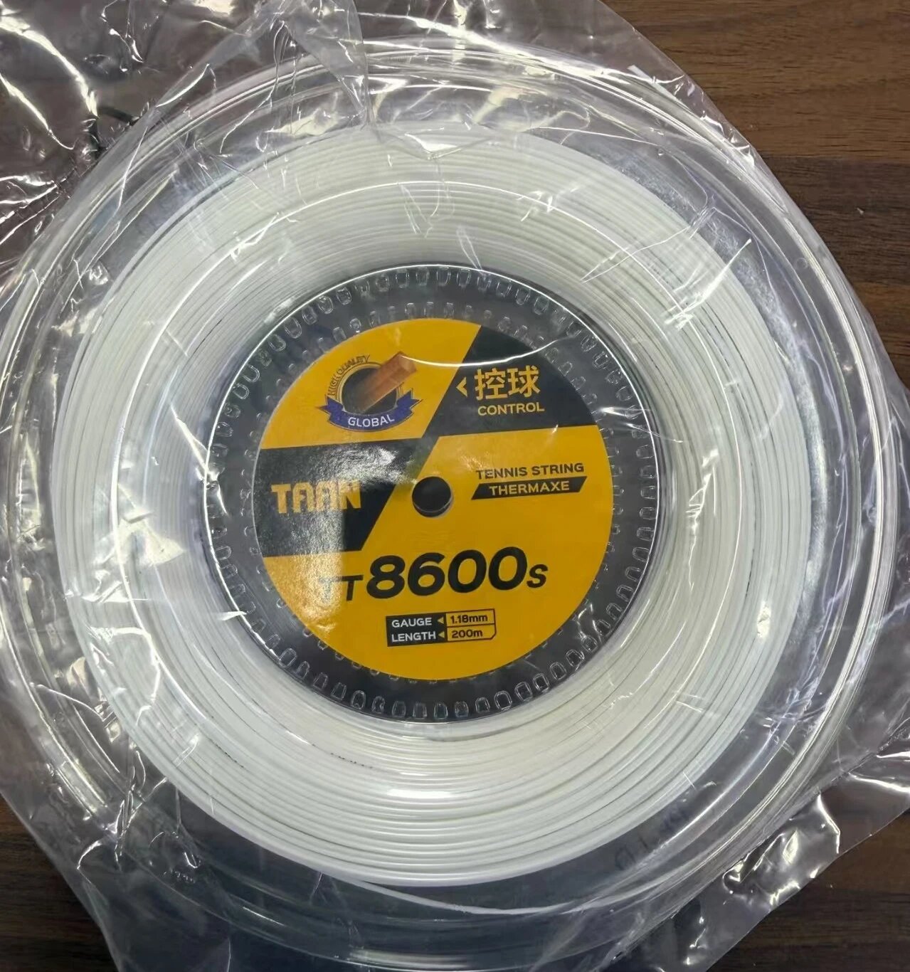 TAAN 8600s теннисные струны, белый, 1.18 мм