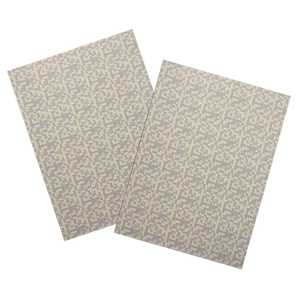 Декоративное покрытие для кукольного дома, имитация кафеля, самоклеящееся, 2 шт