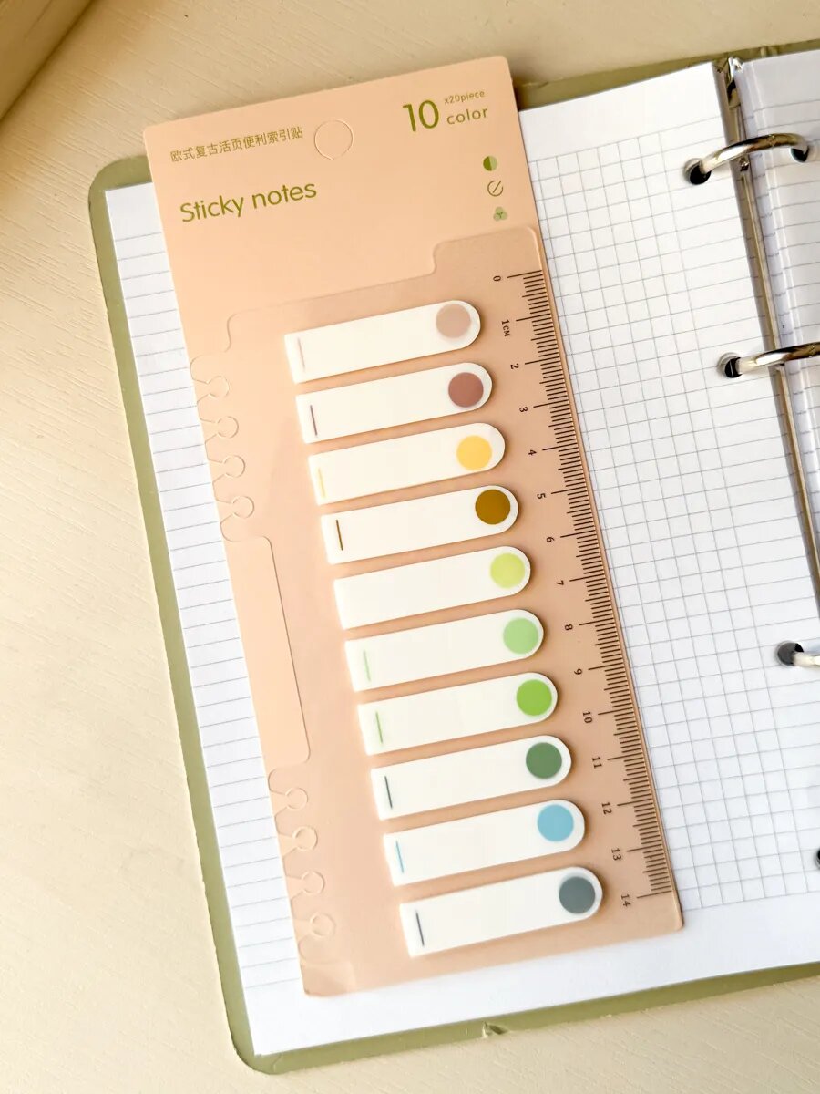 Стикеры для заметок флажки закладки для книг самоклеящиеся