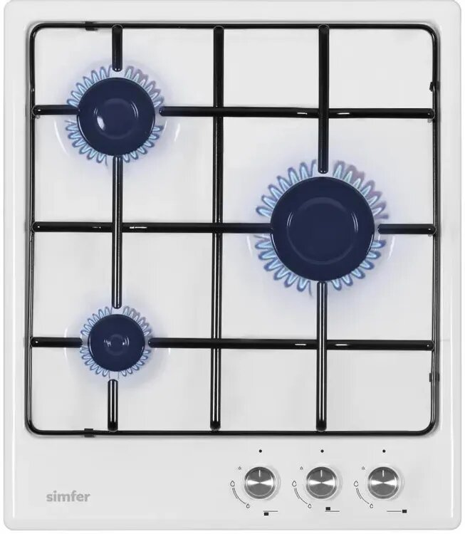 Газовая варочная панель Simfer H45V30W411, белый