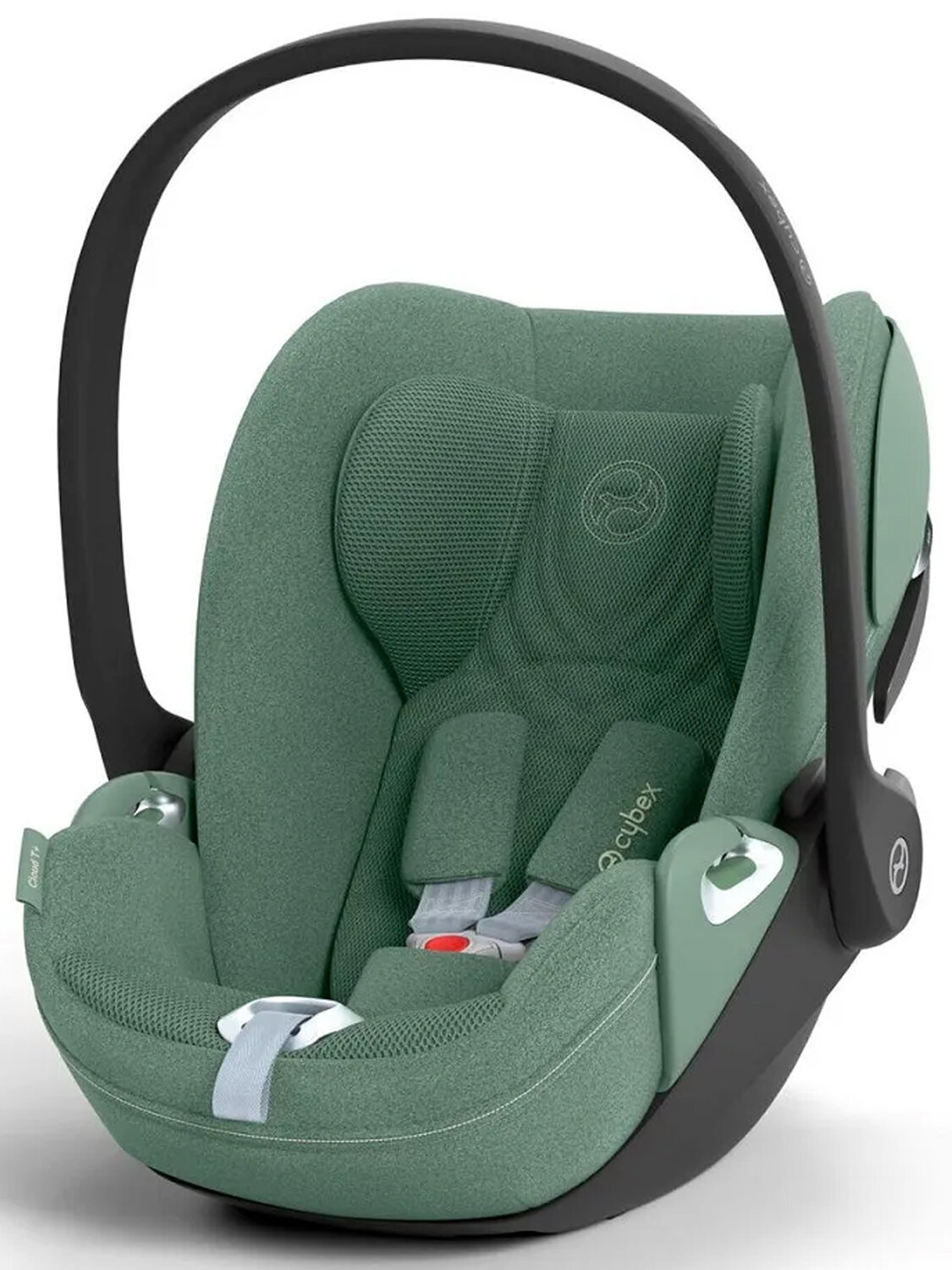Автокресло 0+ CYBEX Cloud T i-size Plus Leaf Green, с рождения до 13 кг, рост от 45 до 87 см, зеленый