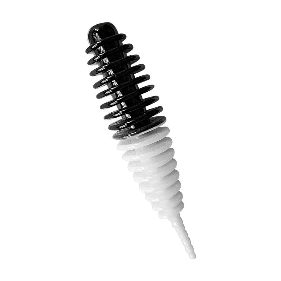 Силиконовая приманкаTROUT BAIT в банке, JUMBO 65, СЫР, COL. 13 (White-Black)