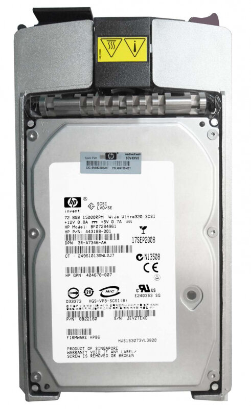 Жесткий диск HP 3R-A7346-AA 72.8GB U320SCSI 3.5" HDD