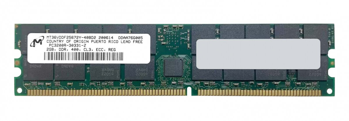 Оперативная память Micron MT36VDDF25672Y-40BD2 DDR 2048Mb
