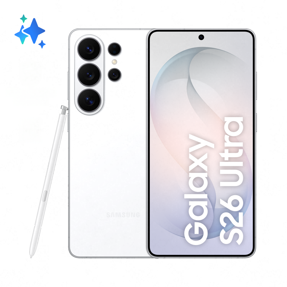 Смартфон Samsung Galaxy S26 Ultra 16/1Tb, Dual: nano SIM + eSIM, White (Белый) Global