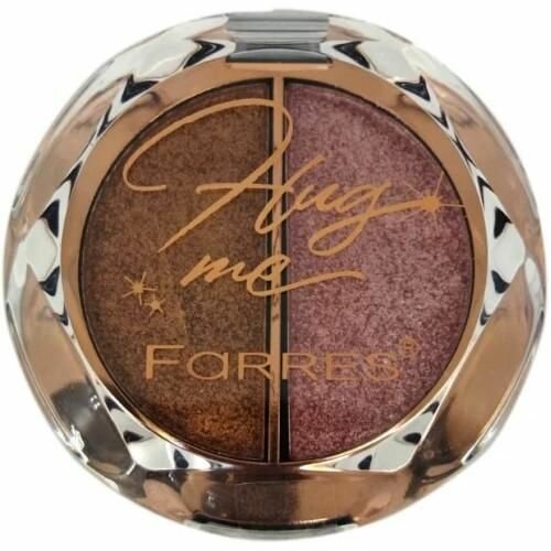 Тени для век FARRES 1838-11 2 цвета, серо пралине, медный