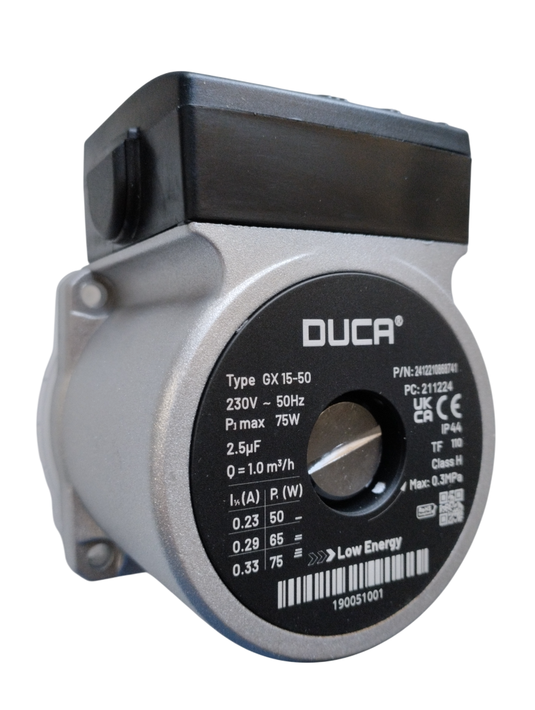 Двигатель (голова) насоса DUCA GX 15-50 (заменяет Grundfos UPS 15-50) 75W, против часовой стрелки, для газовых котлов