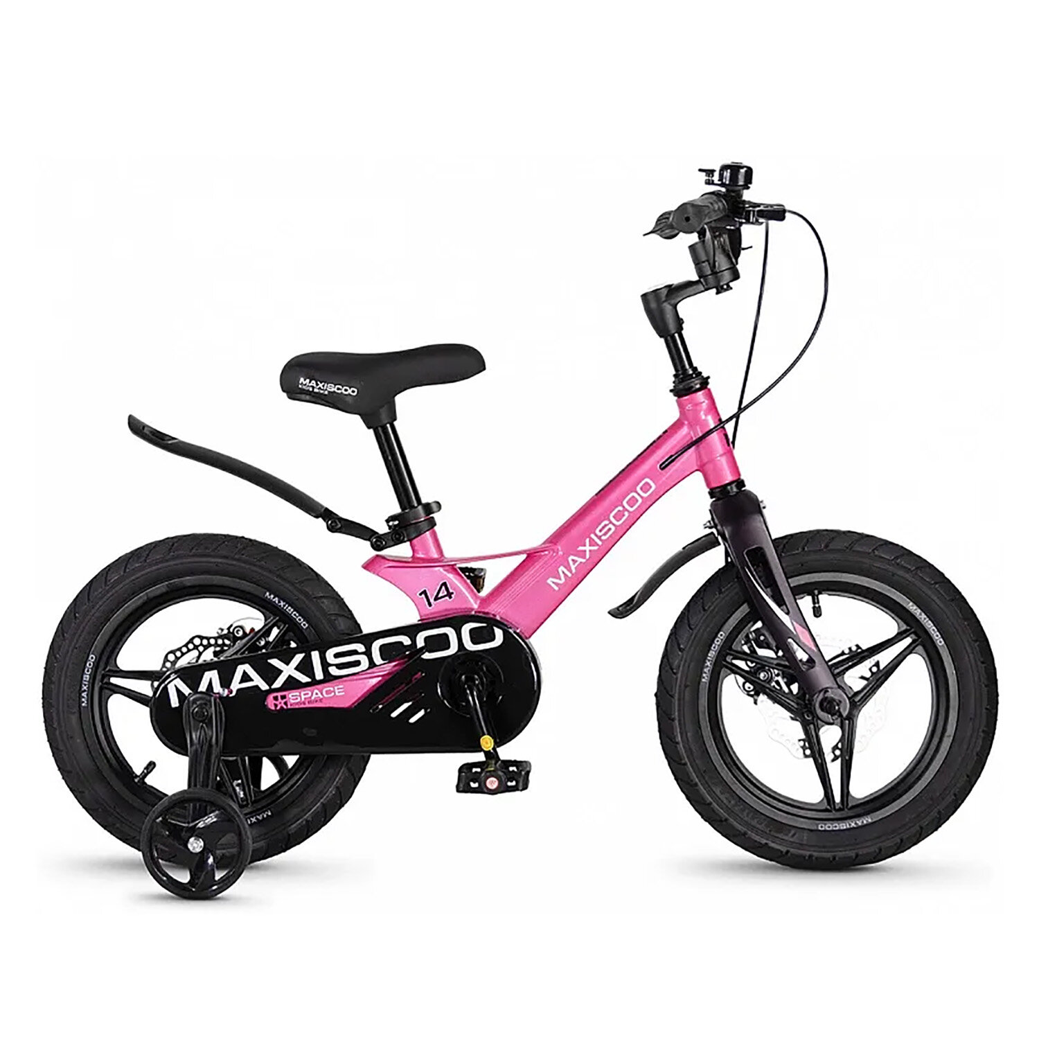 Велосипед MAXISCOO Space Deluxe Розовый Глянцевый (дюйм:14)