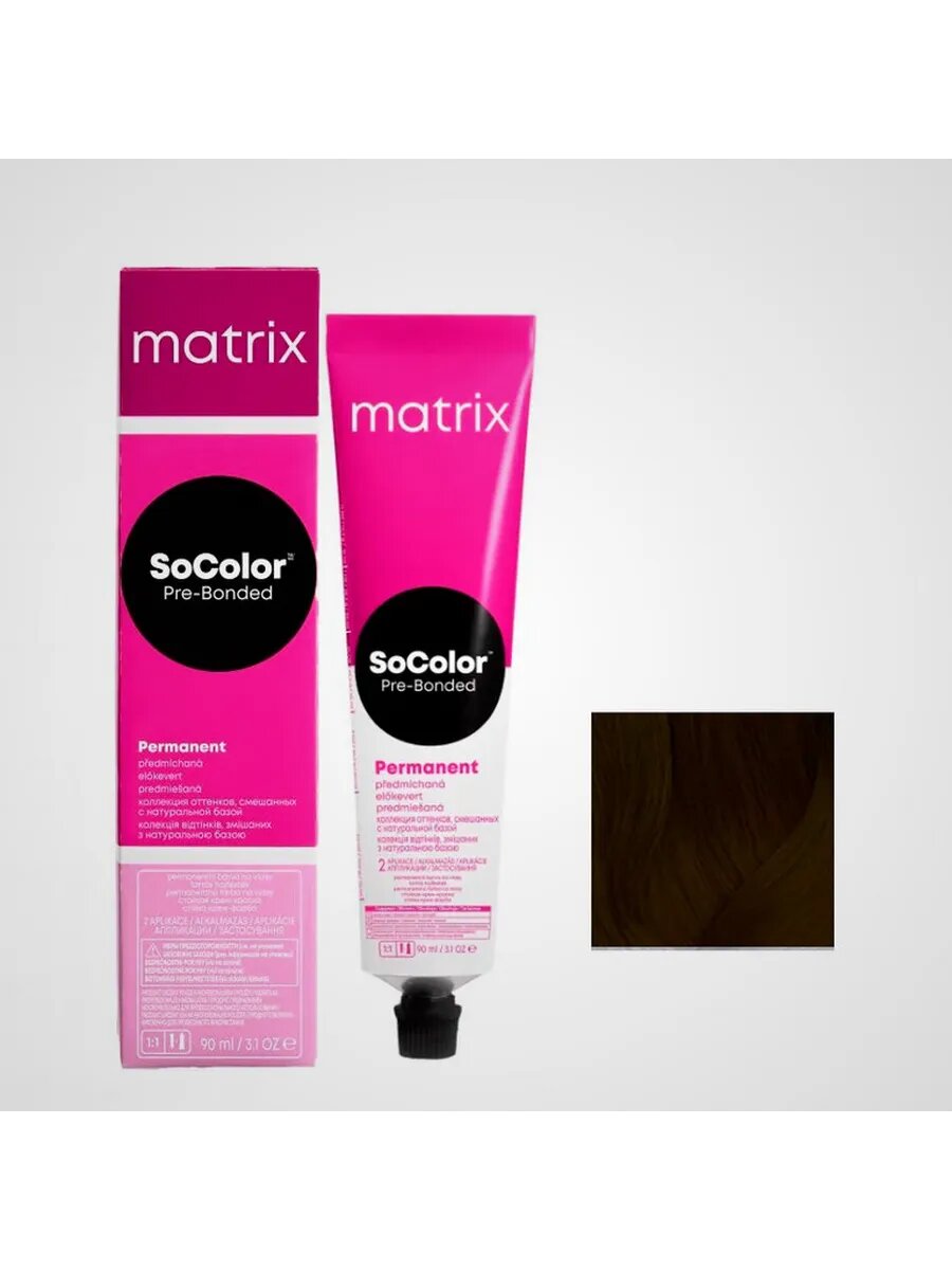MATRIX SoColor Pre-Bonded 2N Краска 90 мл