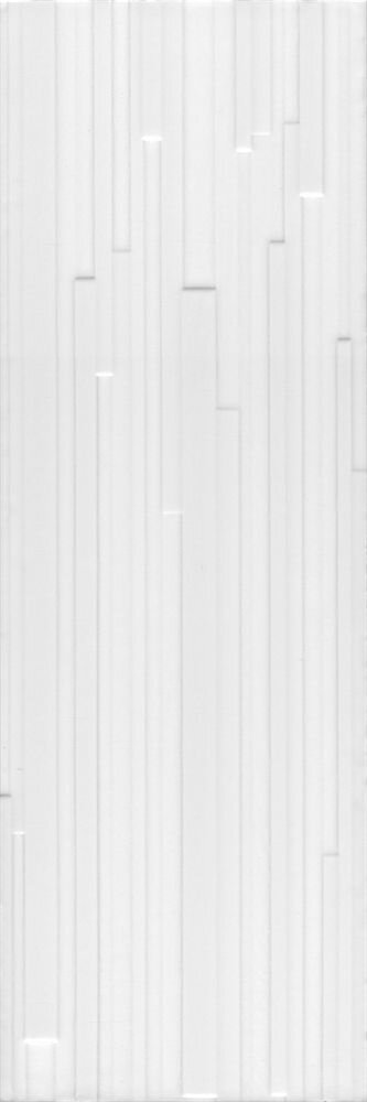 60176 Бьянка белый глянцевый полоски 20x60x0,9