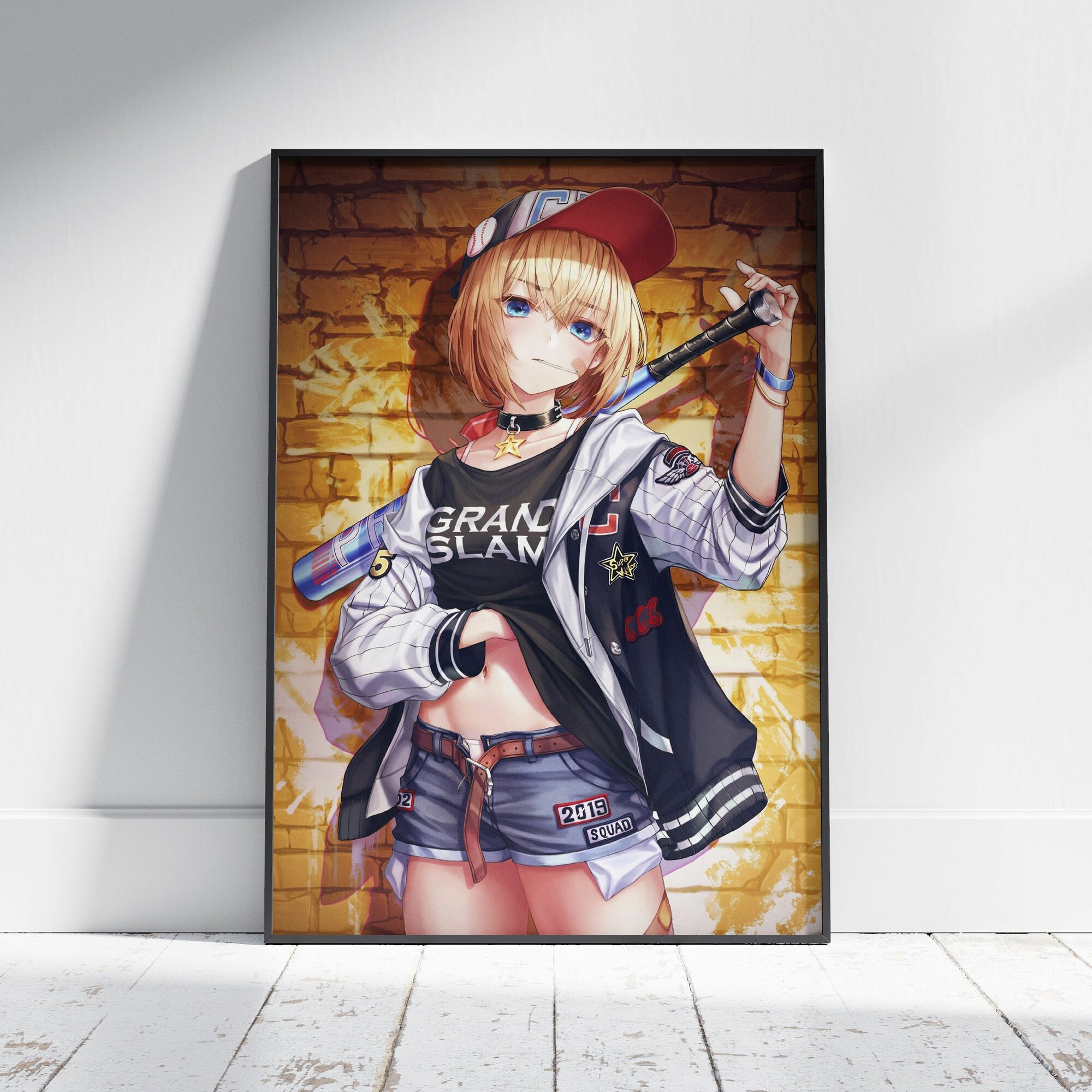 Плакат на стену для интерьера Литературный клуб Доки Доки (DDLC - Сайори 4) - Постер по игре визуальной новелле формата А3 (30x42 см)