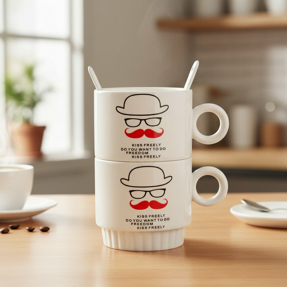 Набор из двух кружек Поцелуйчик MUG-149/2 Art East Россия Керамика