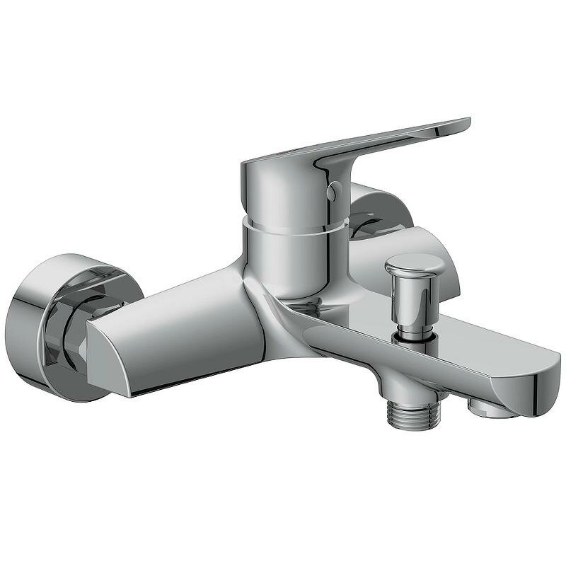 Смеситель для ванны Cersanit Flavis 63035 хром, рычажное управление, латунь
