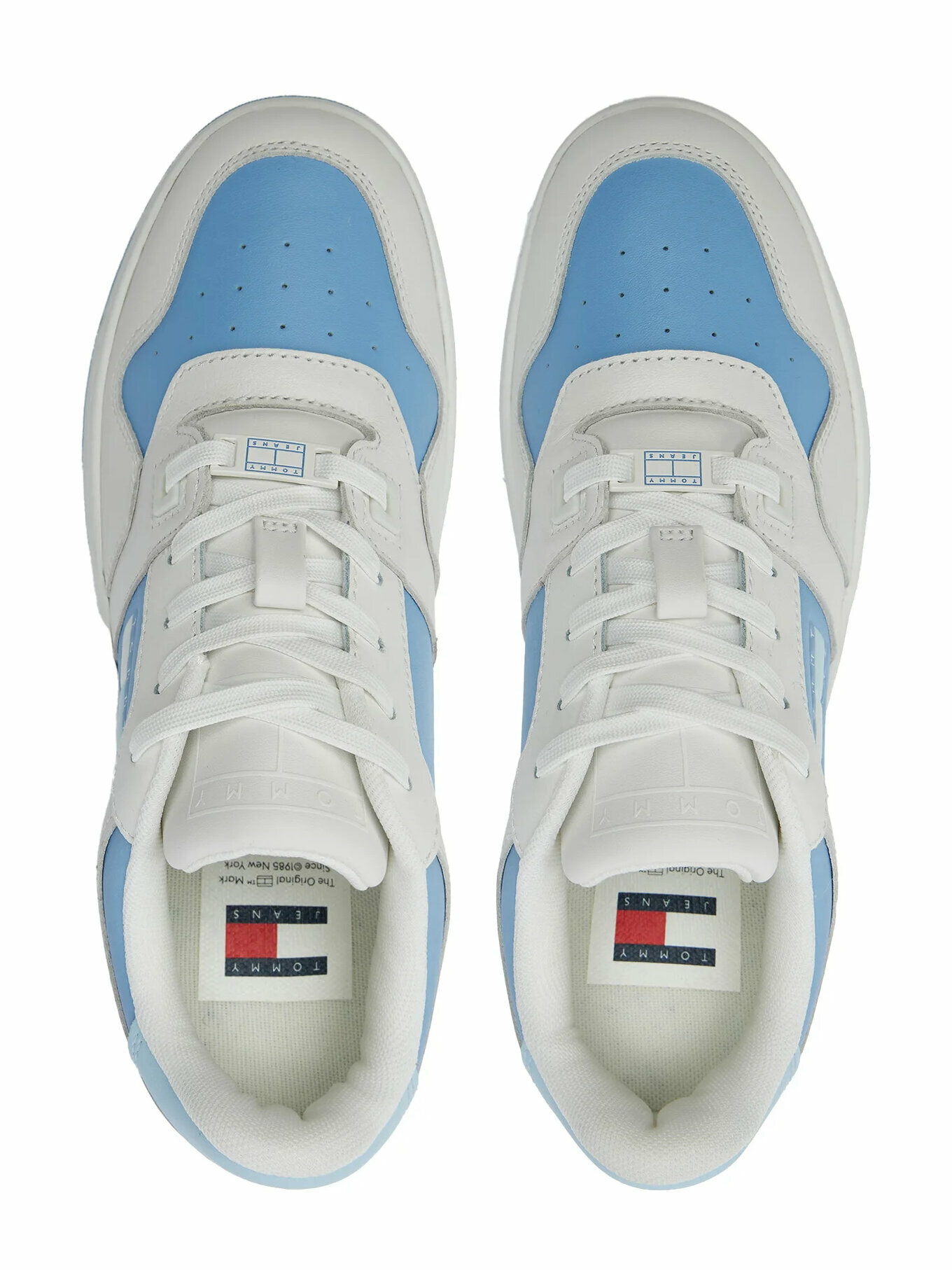 Кеды Tommy Jeans RETRO BASKET TONAL LOGO, размер 39 EU, голубой — фото 1