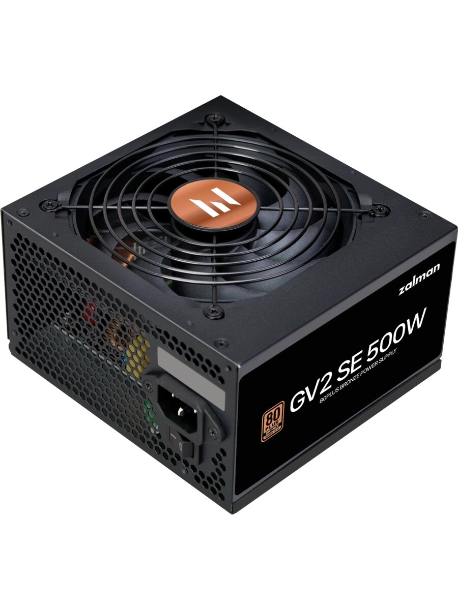 Блок питания Zalman ATX 500W ZM500-GV2SE 80+ bronze (20+4pin) 120mm fan 6xSATA RTL