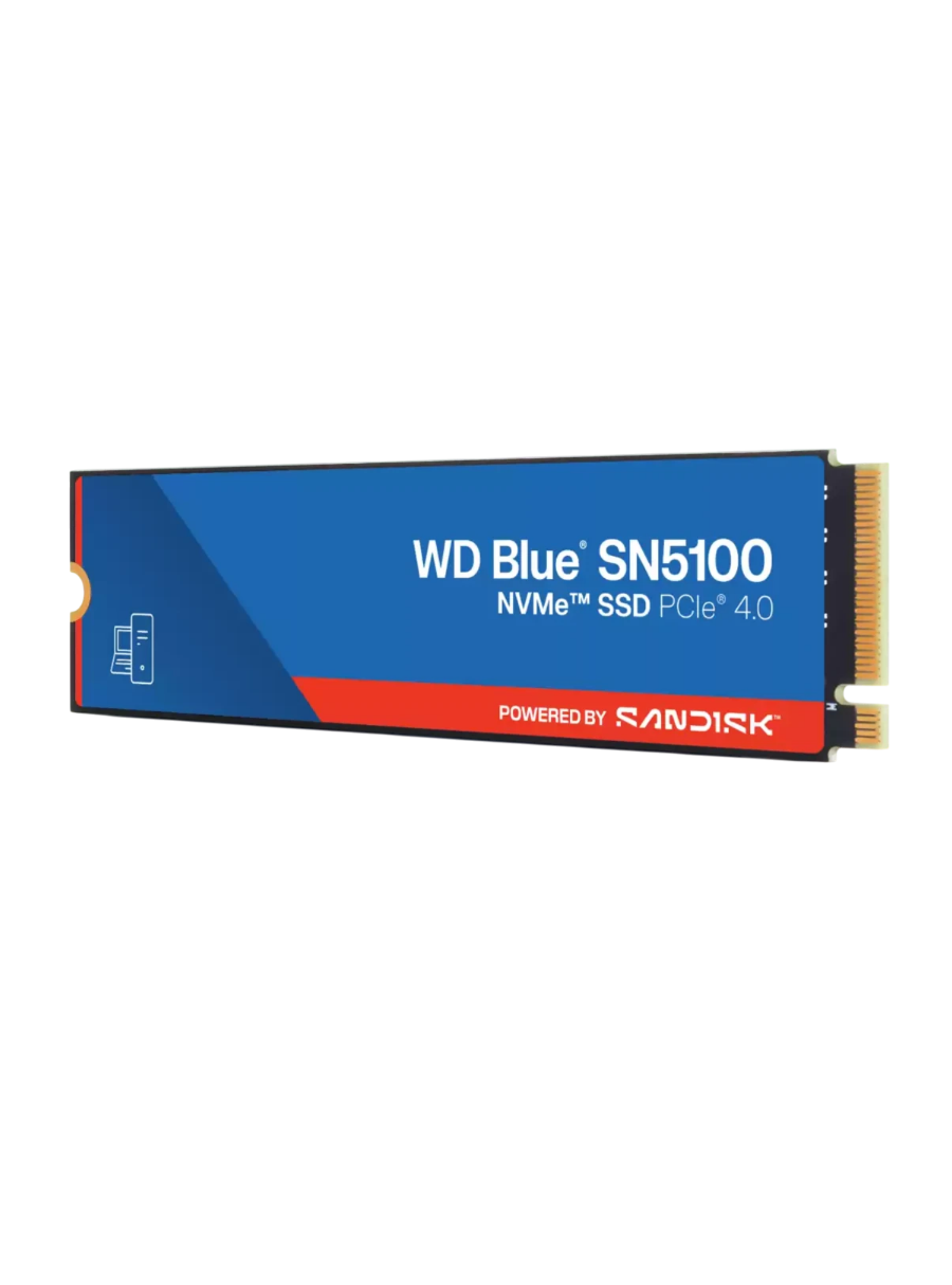 Накопитель SSD Western Digital Blue SN5100 М.2 2280, 500ГБ, 3D NAND, QLC, PCIe 4.0 x4