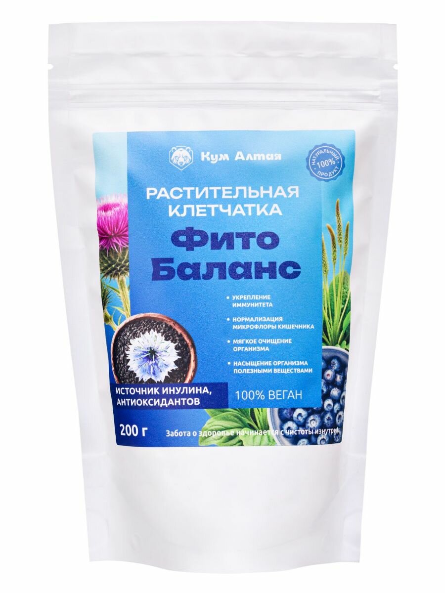 Растительная клетчатка ФИТО&БАЛАНС, 0.2 кг, КумАлтая