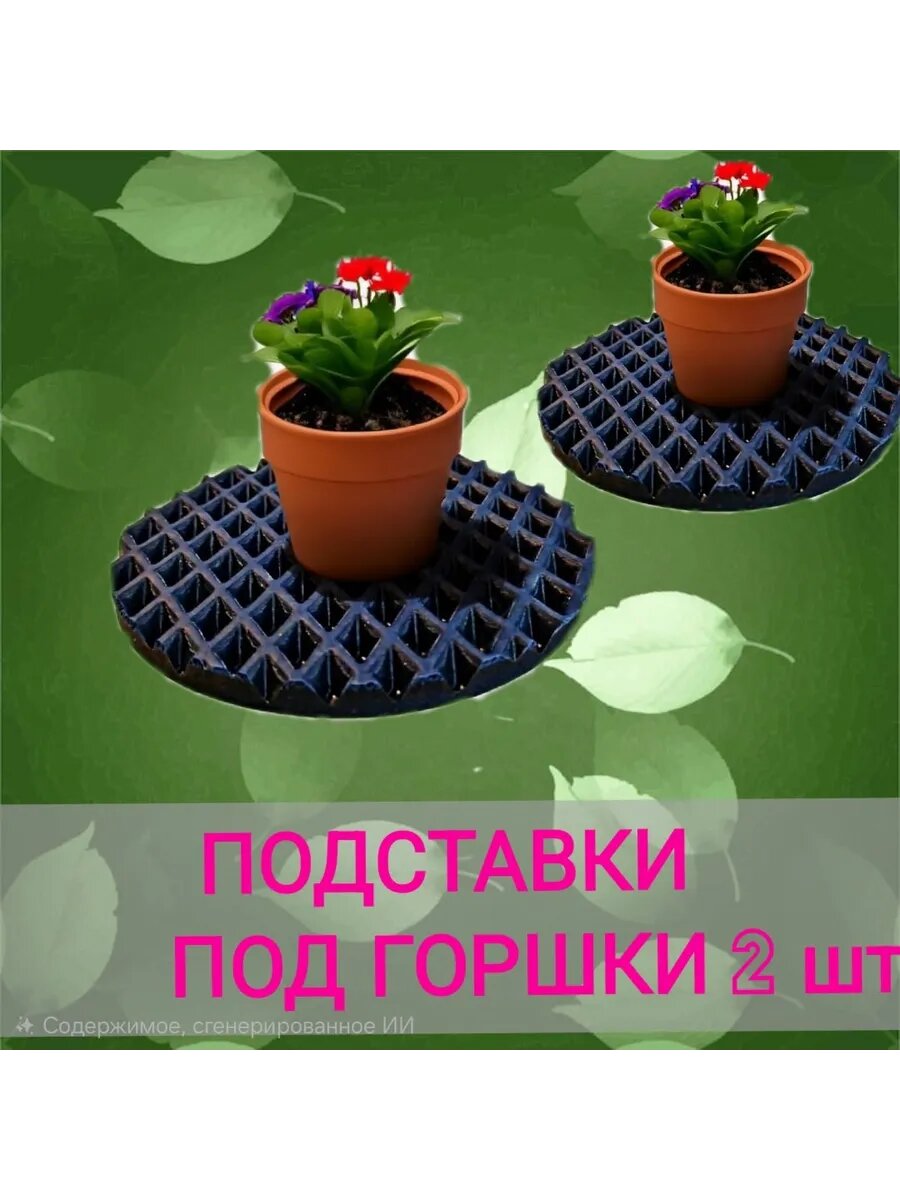Подставка под цветы, коврик, 15см