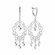Серьги с подвесками Sweet Honey jewelry, серебро, 925 проба, родирование, длина ...