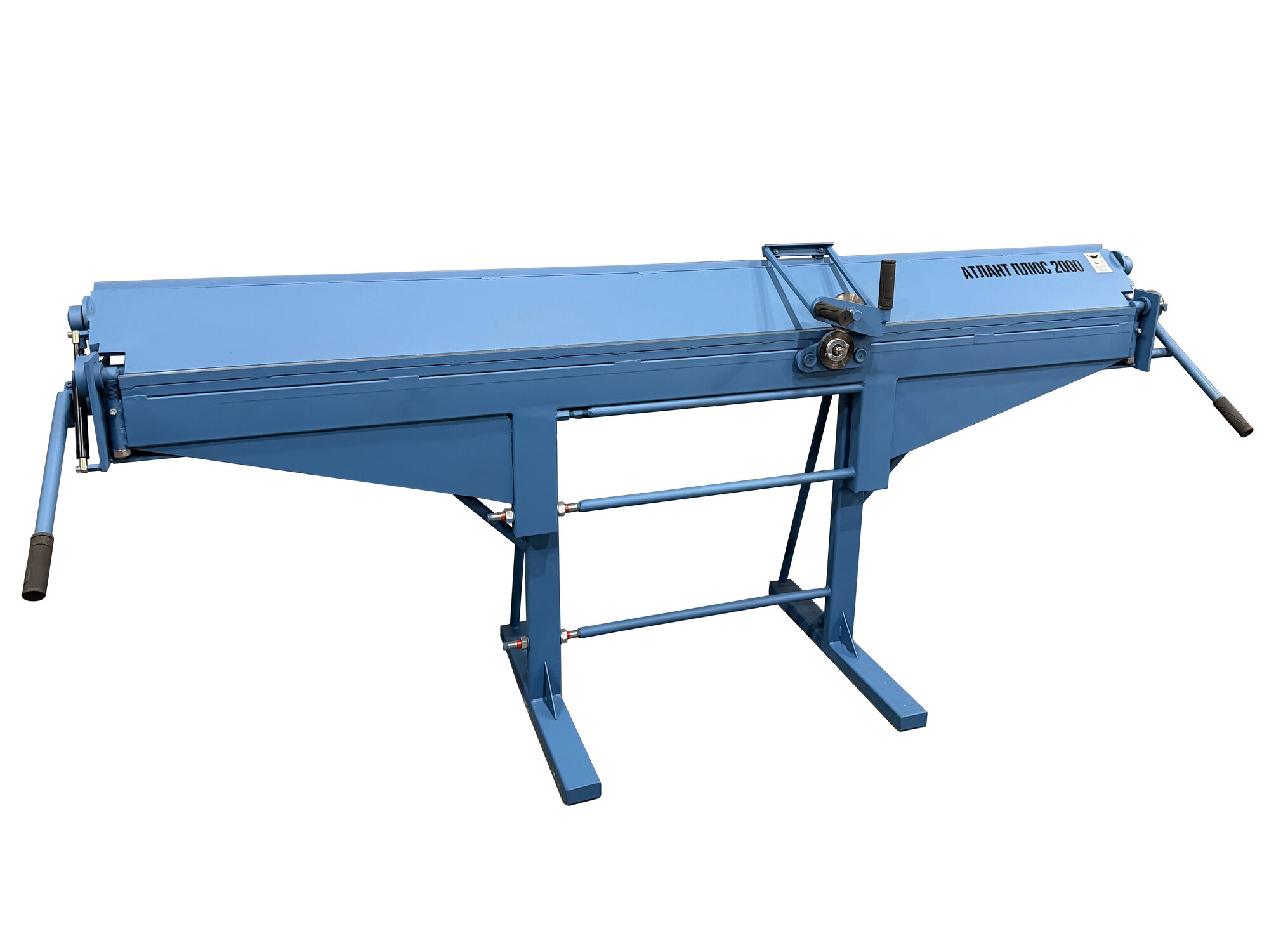 Ручной листогибочный станок Атлант Плюс 2000 с роликовым ножом и газлифтом