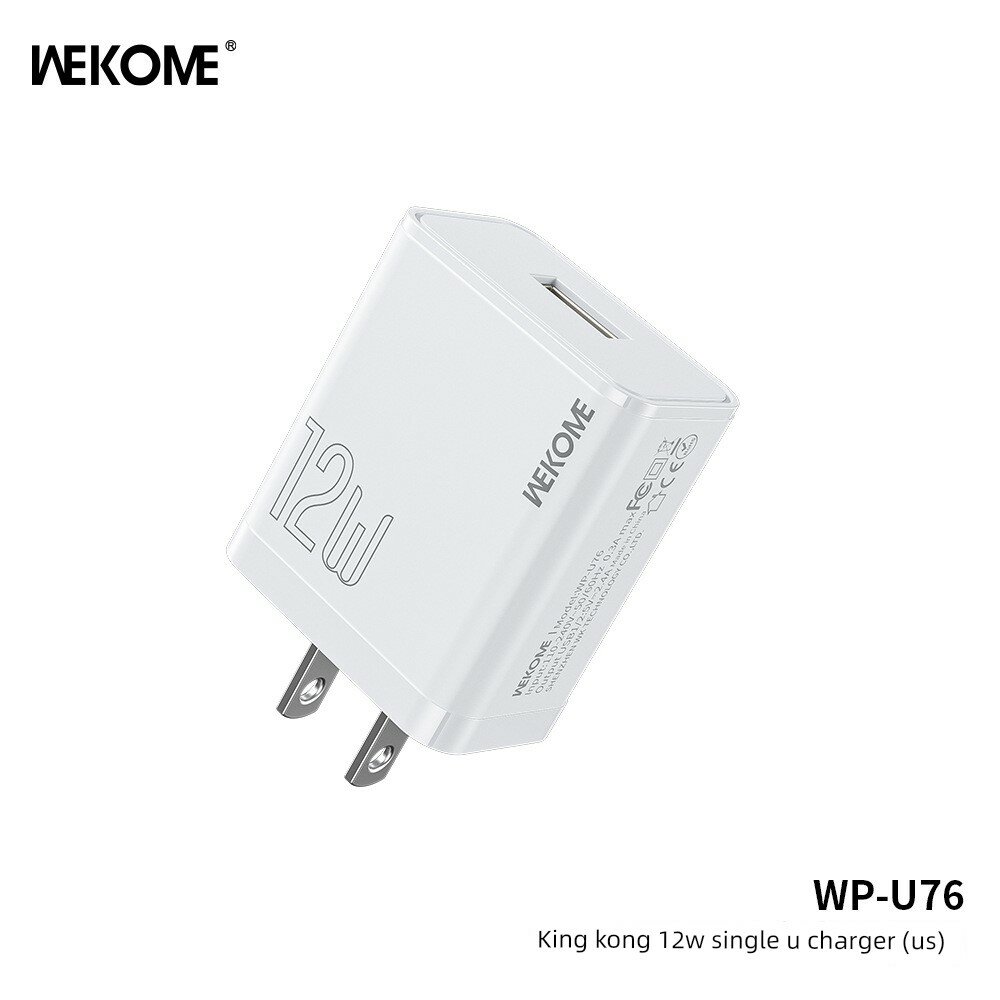 Комплект зарядных устройств Wekome для быстрой зарядки, кабель для передачи данных, британский стандарт, европейский
