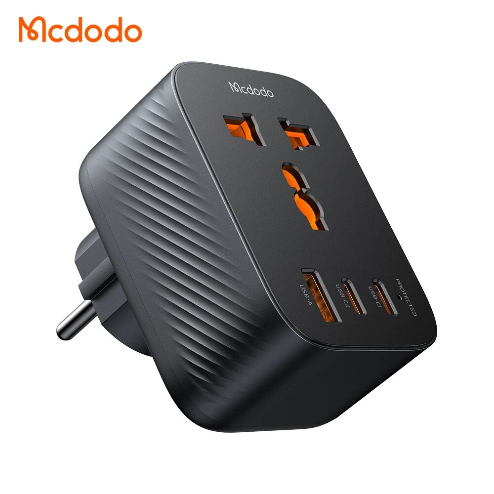 Двойной USB-C адаптер и зарядное устройство с европейским разъемом, универсальное для iPhone 16, Samsung, ноутбуков -