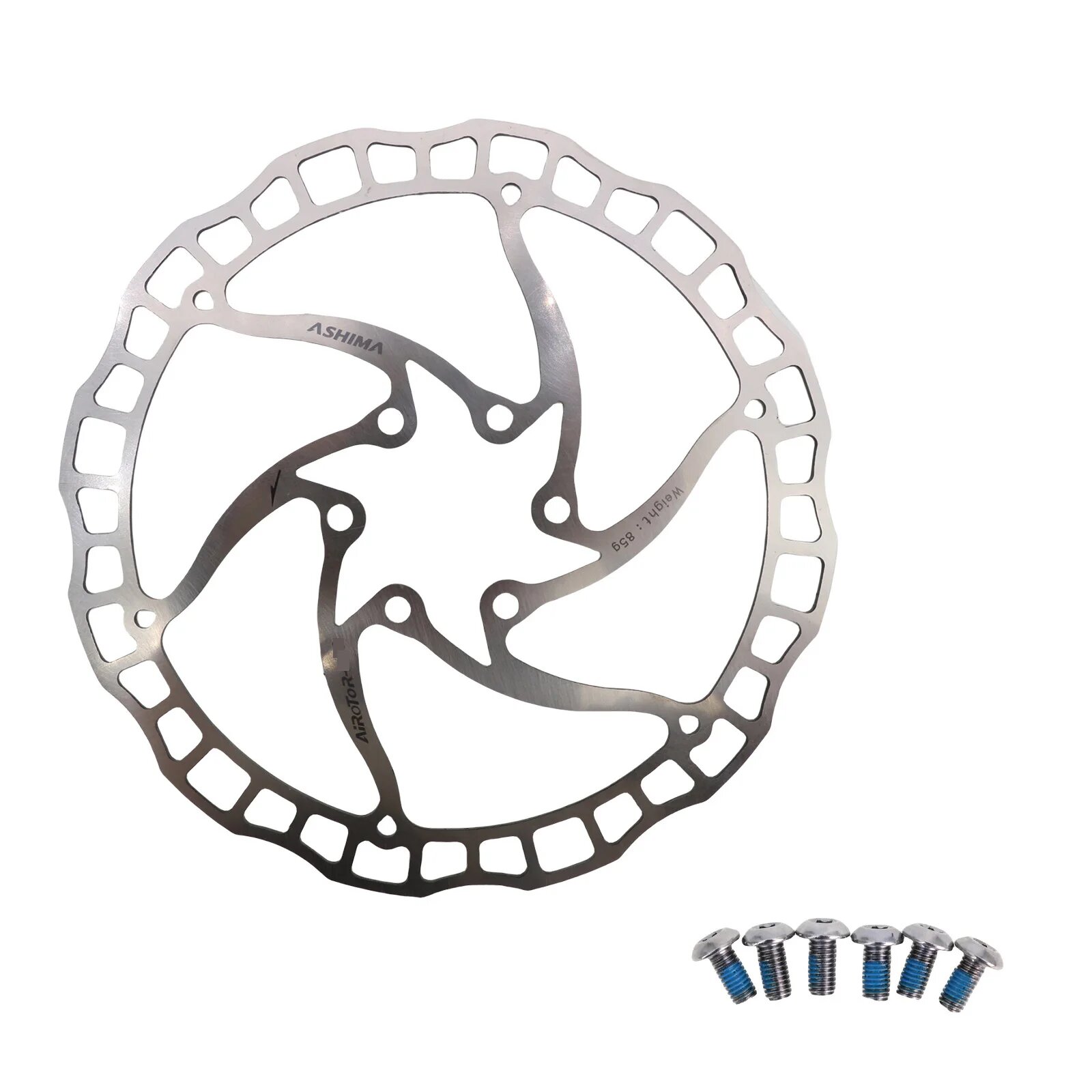Ashima ARO 08 ротор тормозной дисковый, Silver 160mm