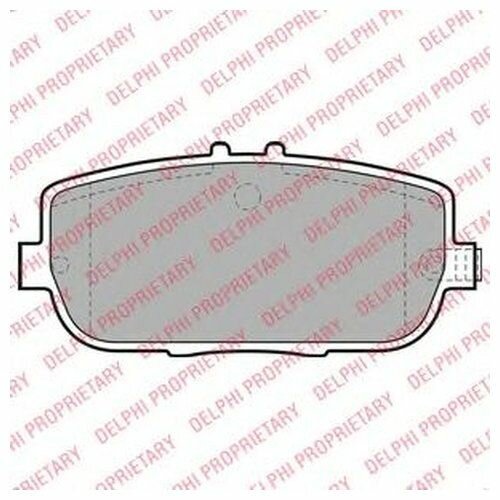 Колодки тормозные Delphi LP2027 для Fiat 124 Spider; Mazda MX-5 III, IV