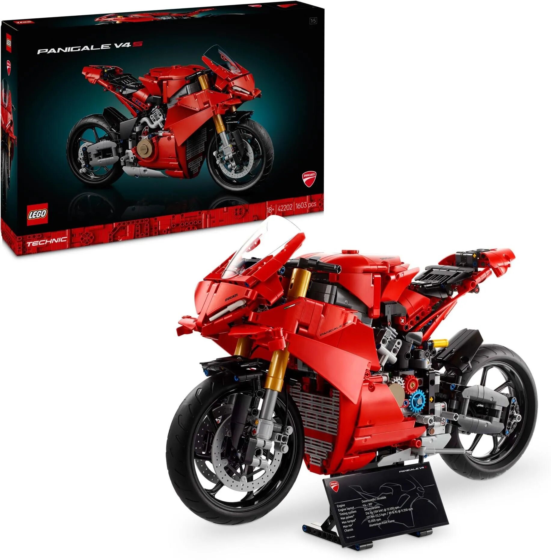 Конструктор LEGO Technic 42202 Мотоцикл Ducati Panigale V4 S