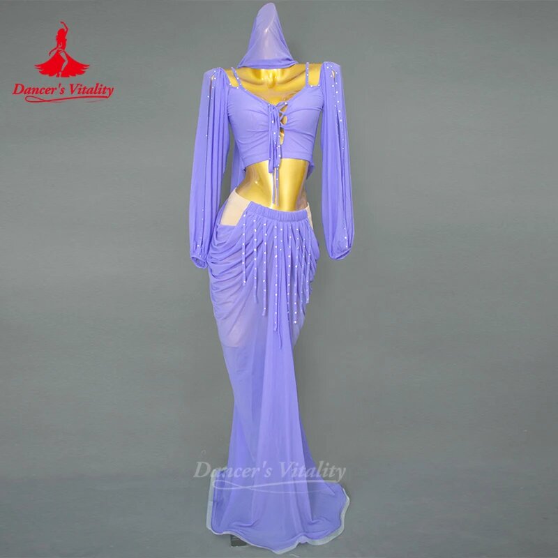 Комплект для танца живота Dancer's Vitality, L, сиреневый