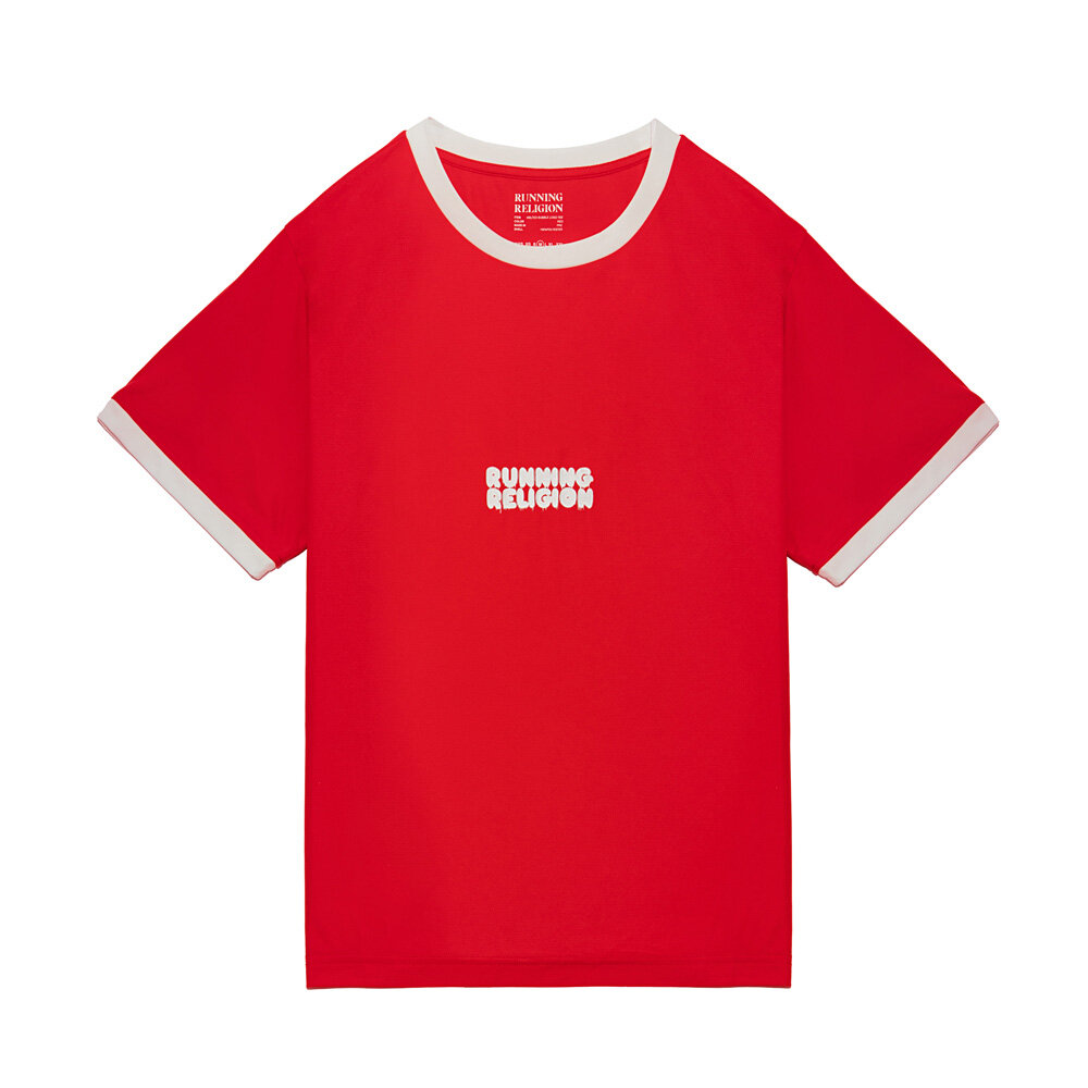 Футболка спортивная MELTED BUBBLE LOGO TEE red