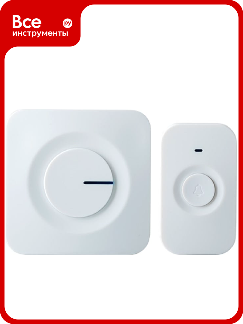 Беспроводной звонок garin DoorBell DB1WBAT белый BL1 18229