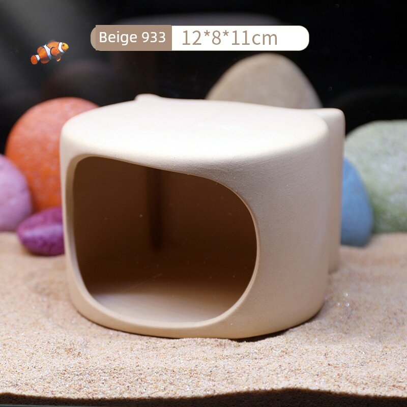 Керамическое укрытие для аквариума, домик для разведения креветок, гнездо для мелких рыб и креветок, маленькое