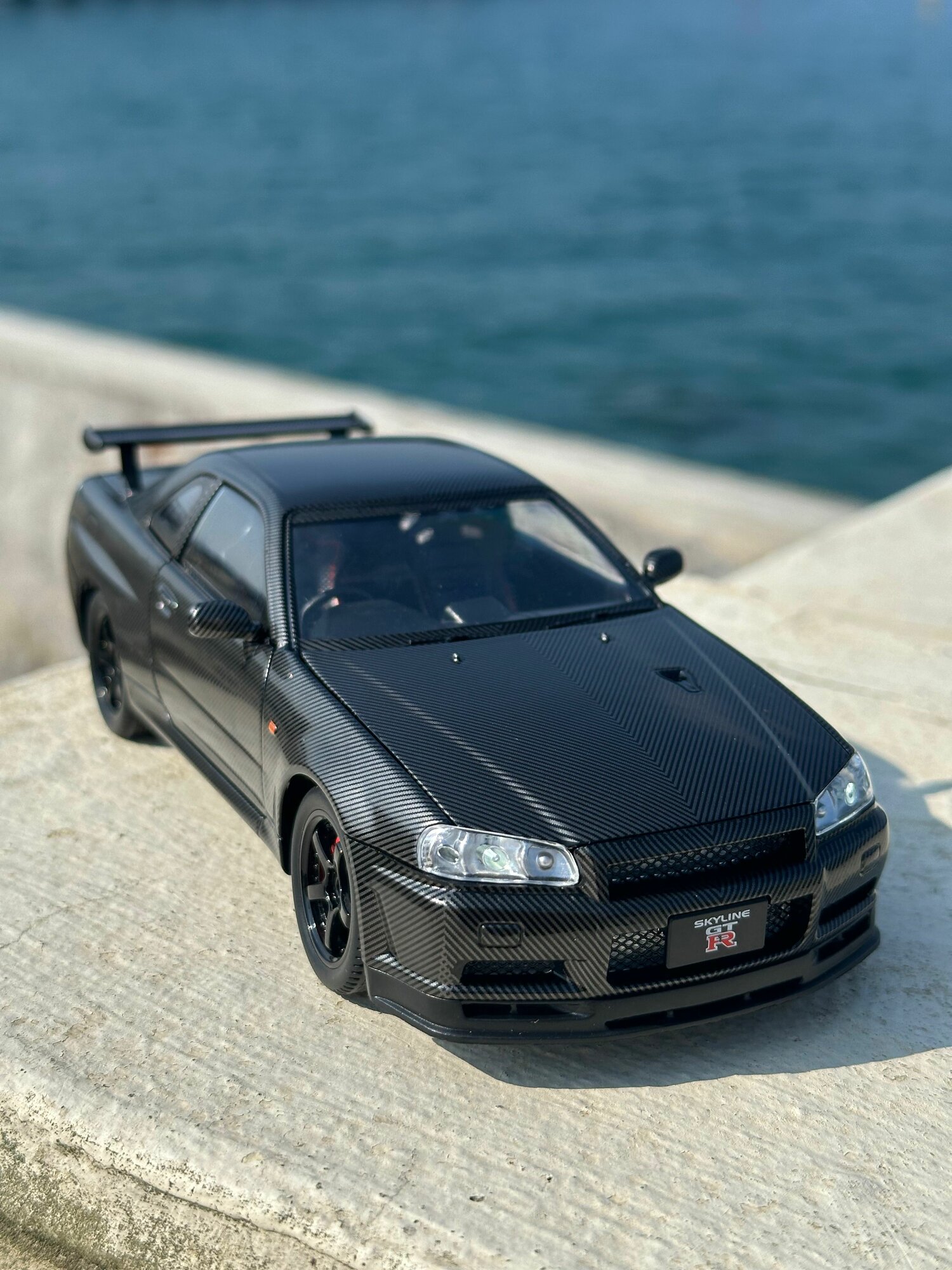 Коллекционная машинка металлическая Nissan Skyline GTR R34