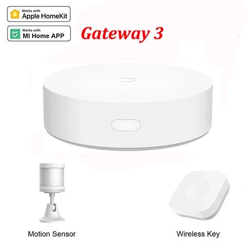 Комплект Xiaomi Smart Home Kit Мультимодовый шлюз 3 ZigBee Bluetooth Mesh Hub Aqara Беспроводной выключатель Дверной датчик движения человека Водяной дымовый датчик-Set 2