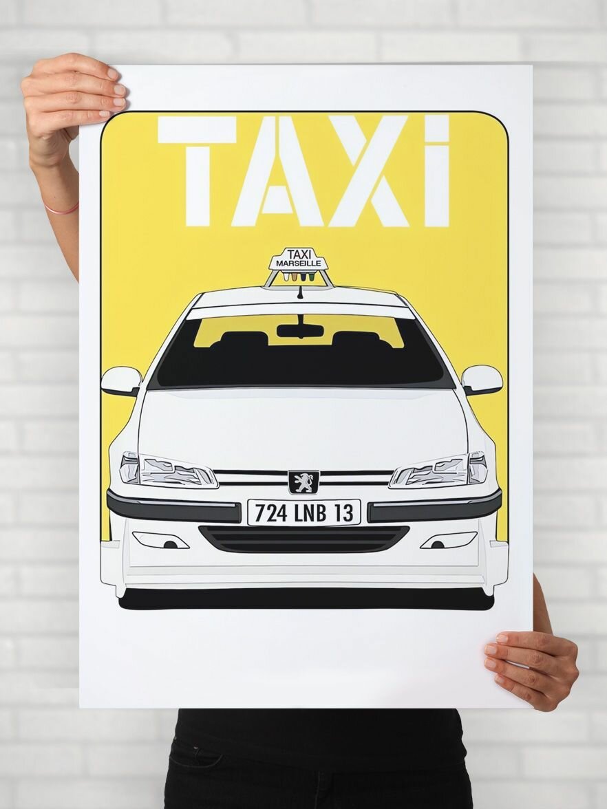 Плакат на стену для интерьера Такси (Taxi - Общее 3) - Постер по фильму кино формата А1 (60x84 см)